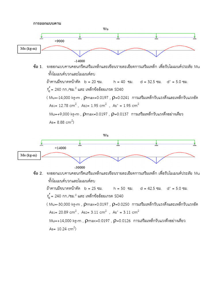 งานครั้งที่ 4 RC2 การออกแบบคาน DRS | PDF