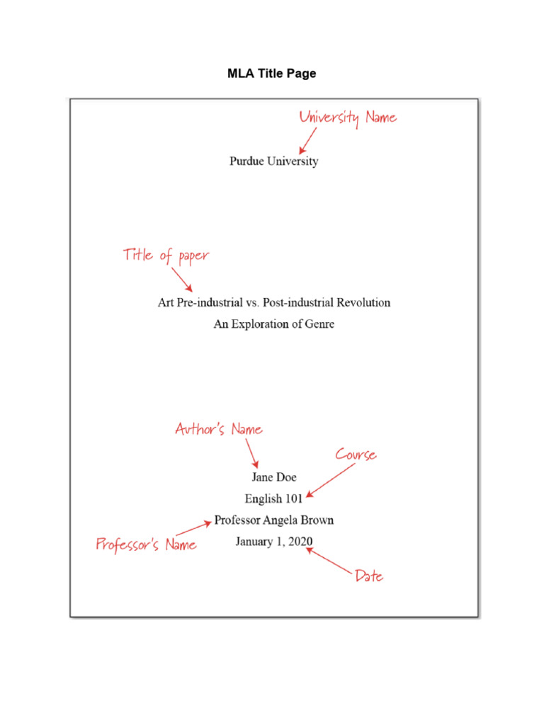 MLA Paper Formatting Guidelines | PDF