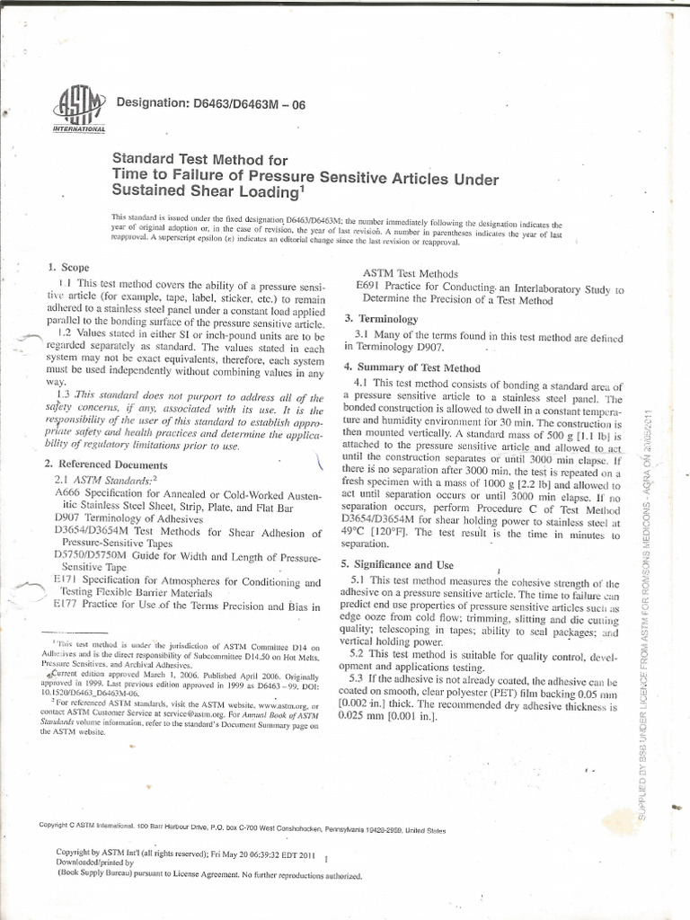Astm D 6463 | PDF