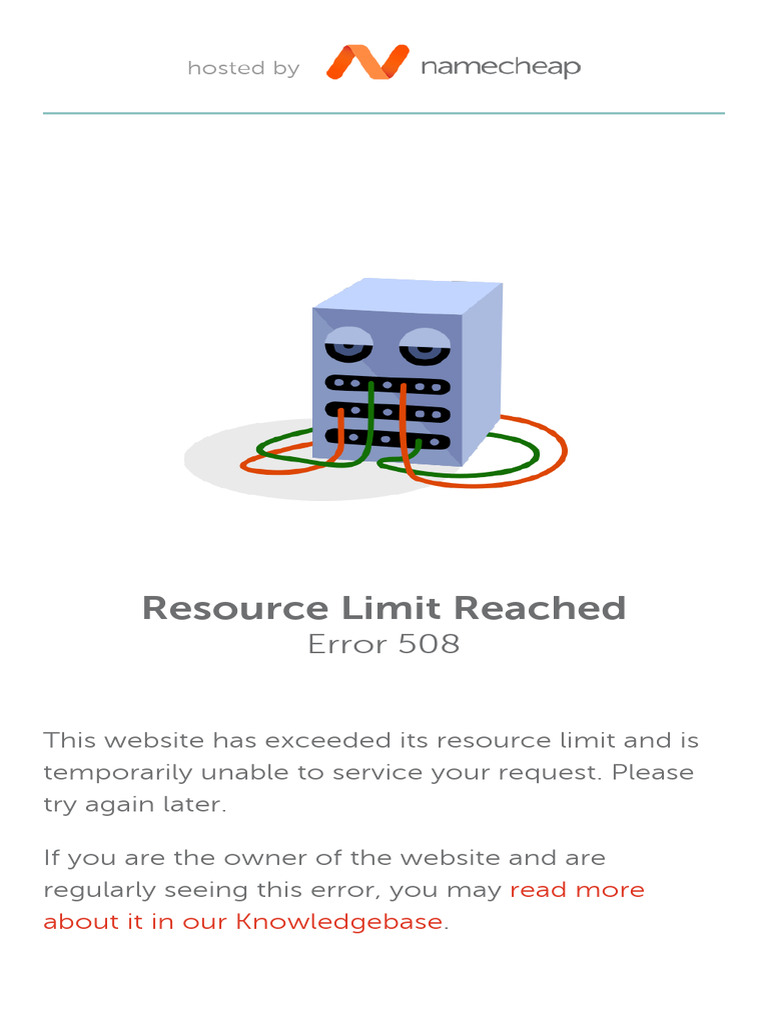 508 Resource Limit Reached | PDF