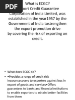 ECGC Policies and Claim Procedures Overview | PDF | Insurance ...
