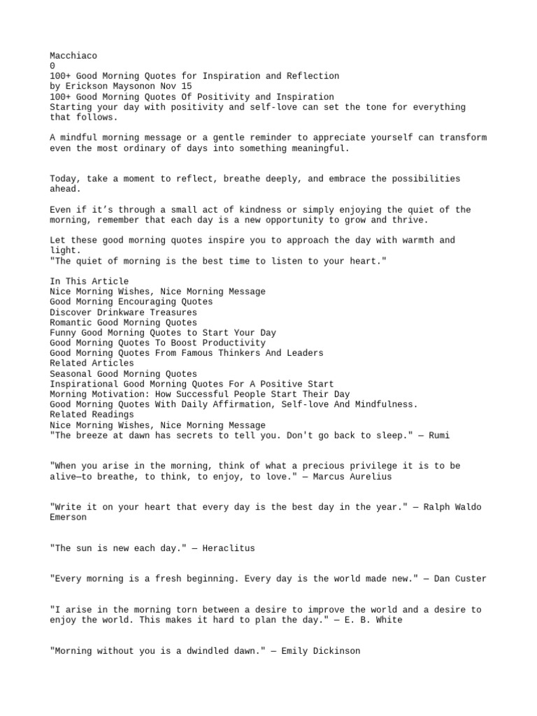 Pretty Morning Message-WPS Office | PDF
