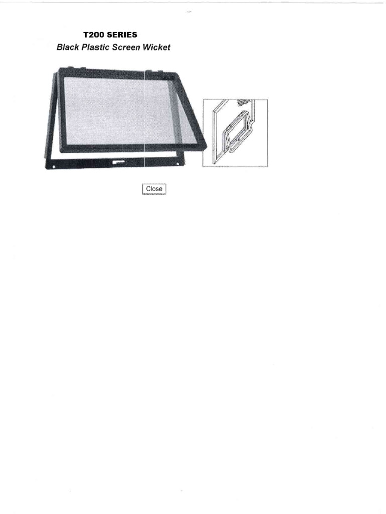 T-200 Wicket Screen | PDF