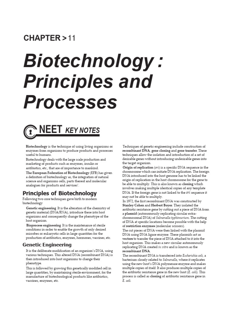 Biotechnology Principles and Processes Vol 2 | PDF | Molecular Cloning | Restriction Enzyme