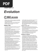 NEET Evolution Notes Summary | PDF | Biological Evolution | Molecular ...