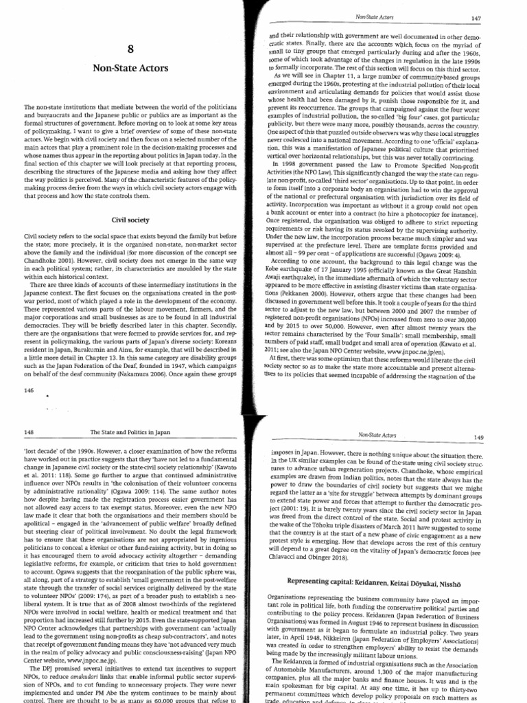 9 Neary 2019 Chapter 8 - Non-State Actors | PDF | Nonprofit ...