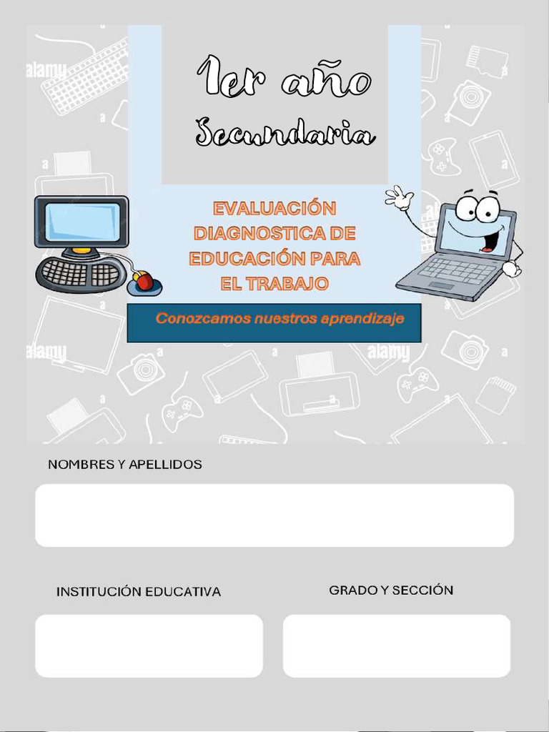 Resuelto Ficha de Actividad Ept 1°-Evaluacion Diagnostica. | PDF | Hardware de la computadora ...