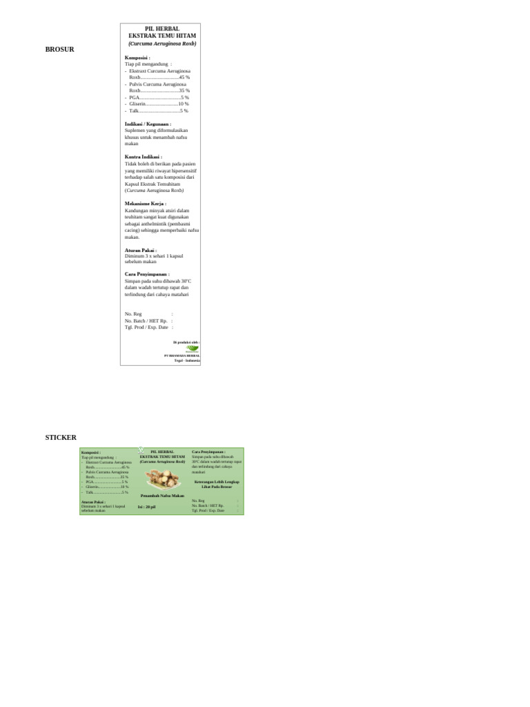 Desain Pil Temu Hitam Fix | PDF