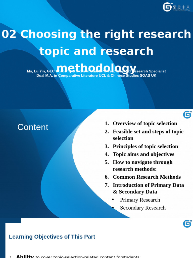 Research Topic Selection and Methods | PDF | Theory | Experiment