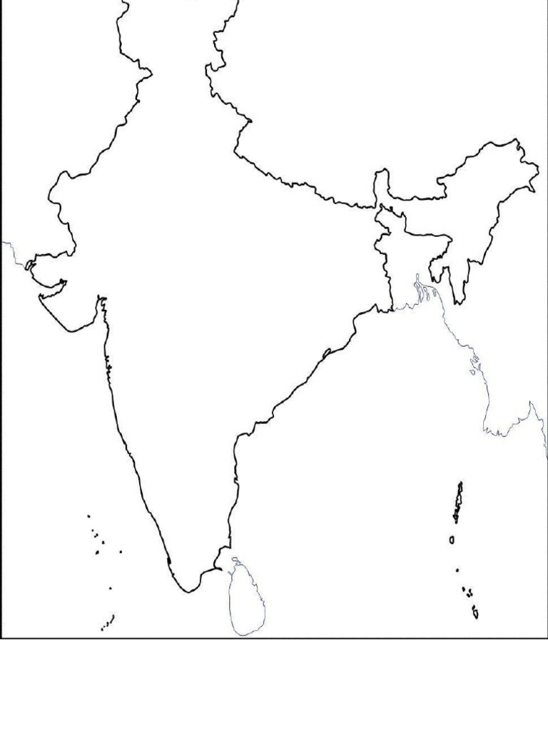 Blank Map of India PDF | PDF
