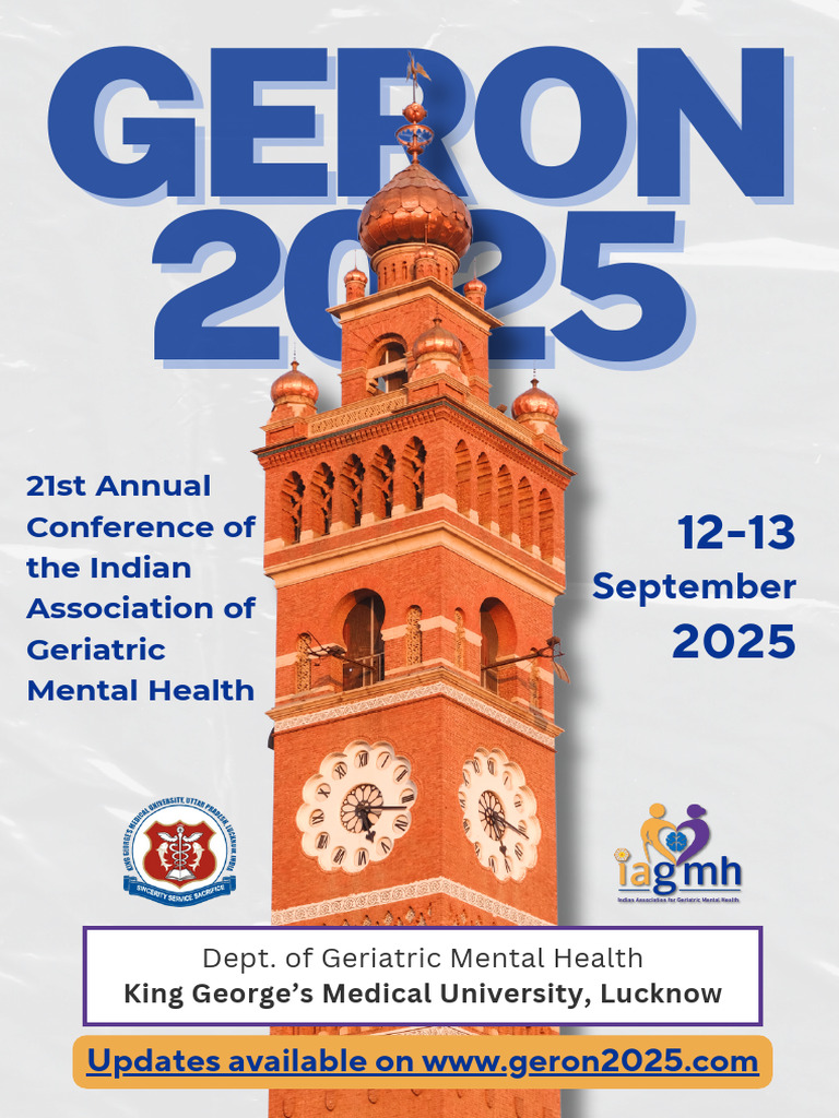 GERON 2025: Geriatric Mental Health Conference | PDF | Geriatrics ...