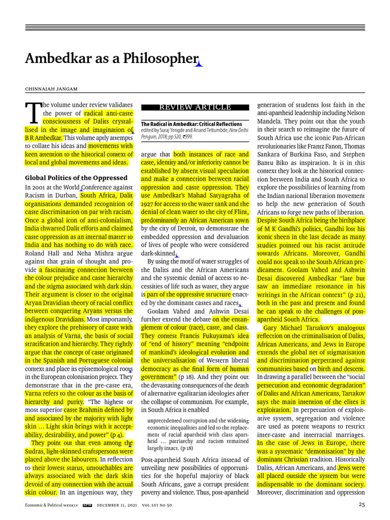 Jangam Review Article - Chinnaiah Jangam | PDF | Dalit | Caste