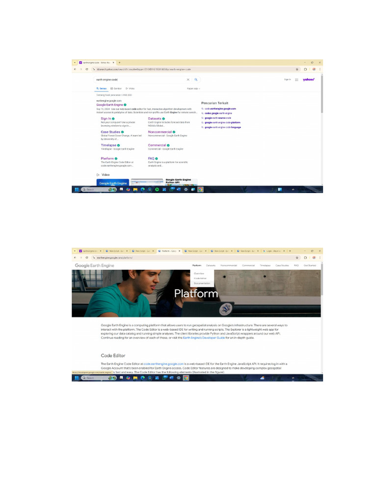 Laporan Google Earth Engine Saban Fixx | PDF
