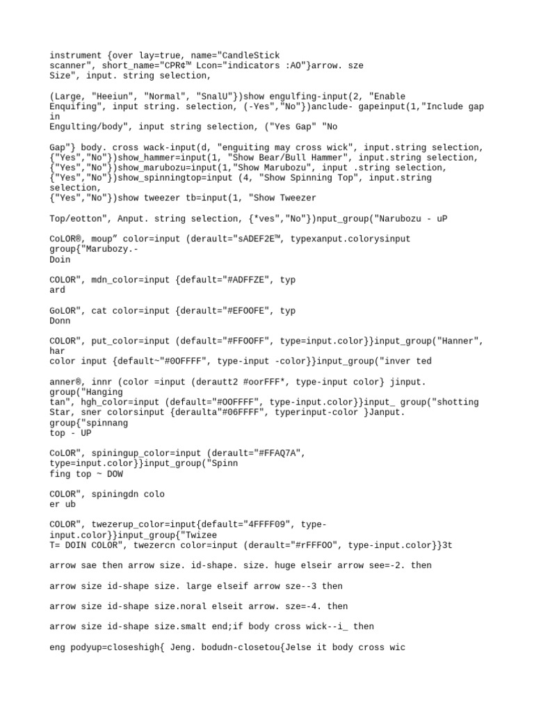 IQ Option Candlestick Script | PDF