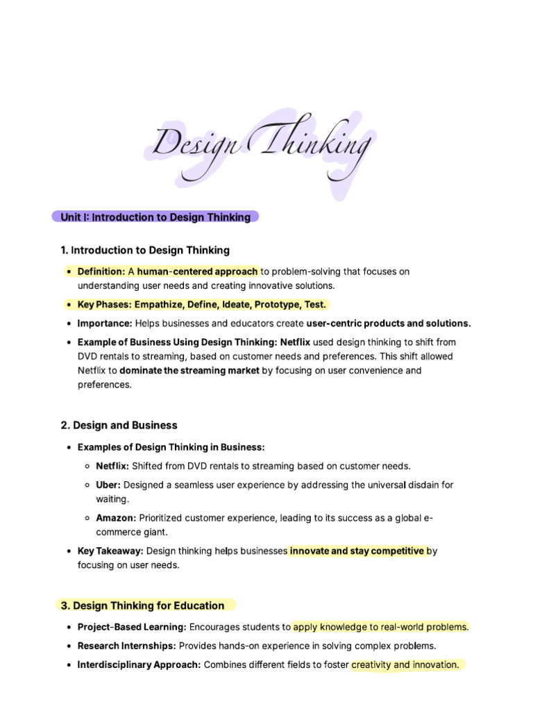 Design Thinking Concise - 1 | PDF