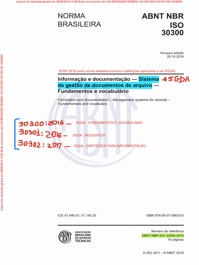 Abnt Iso 30300 | PDF | Governança