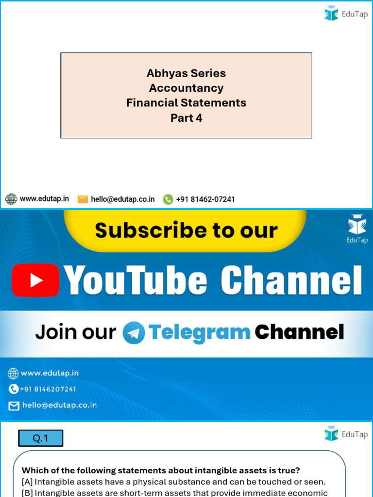 21st July - Financial Statement - Part 4 - Abhyas Series | PDF | Balance Sheet | Financial ...