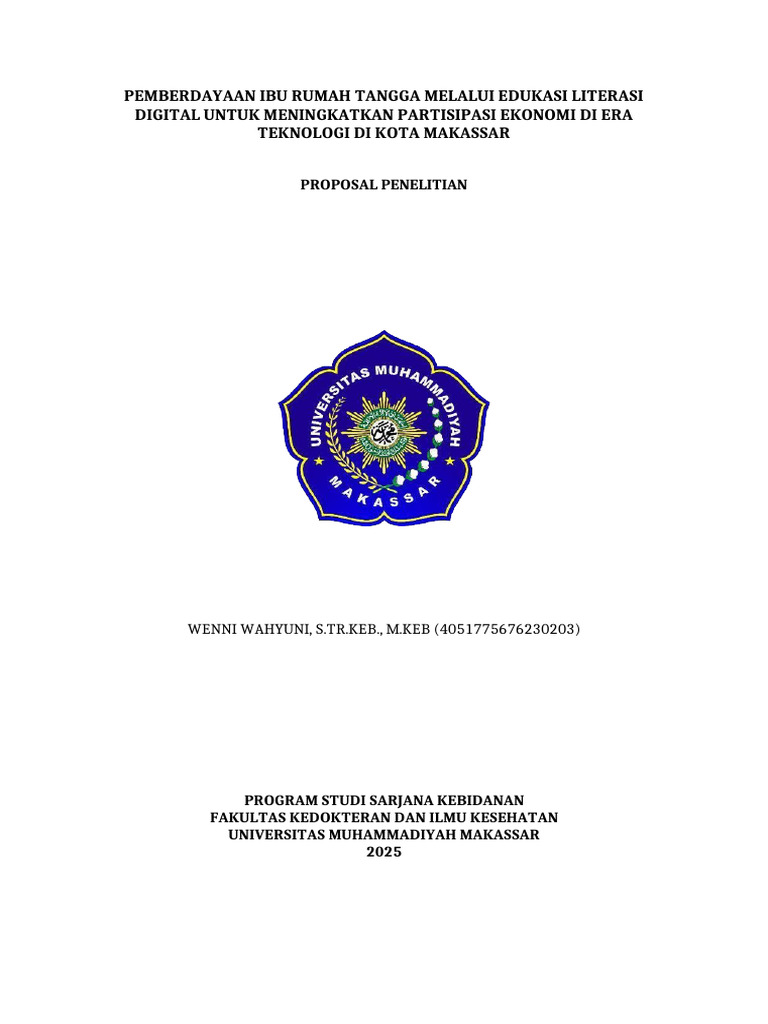 Kompetisi Hibah AIPKEMA - 2025 - Wenni Wahyuni | PDF