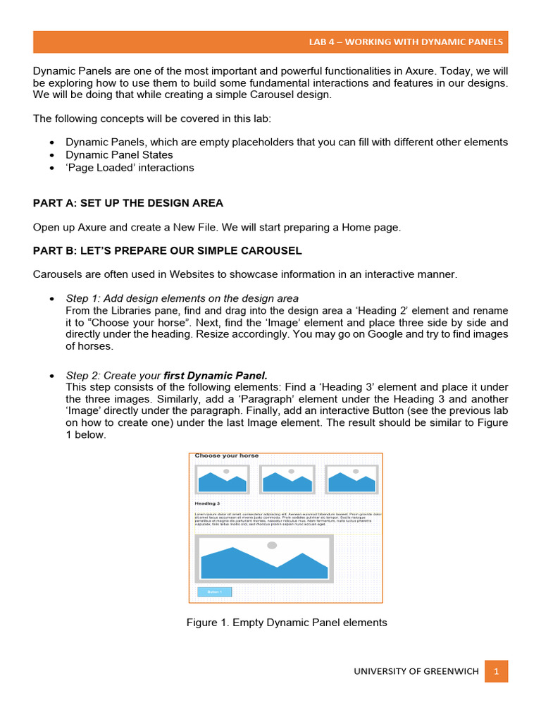 Dynamic Panels for Carousel Design | PDF | System Software | Computing