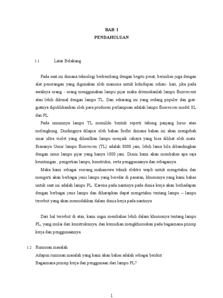 Lampu PL | PDF