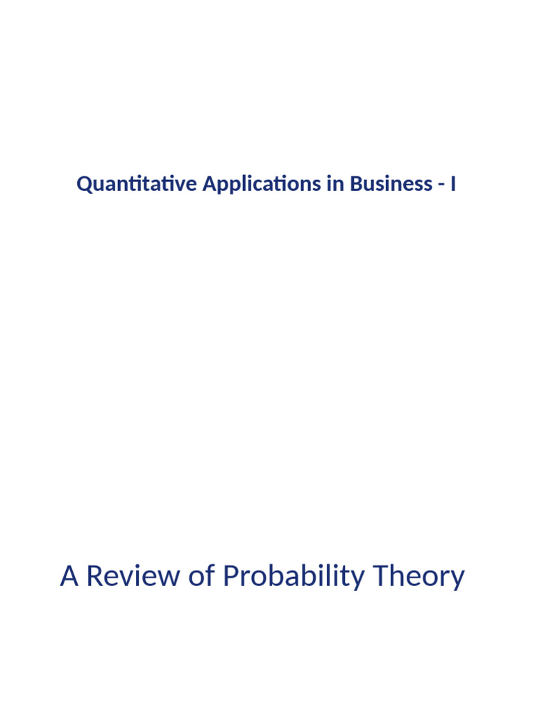 01 2 Probability | PDF | Graduate Management Admission Test | Experiment