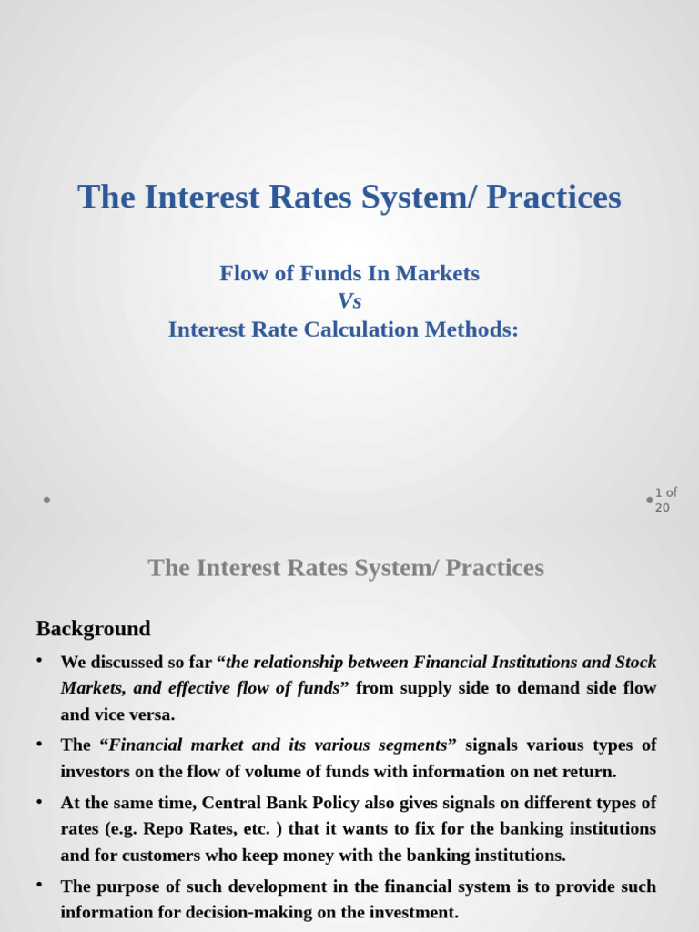 Interest Rate Systems and Policies Explained | PDF | Interest ...