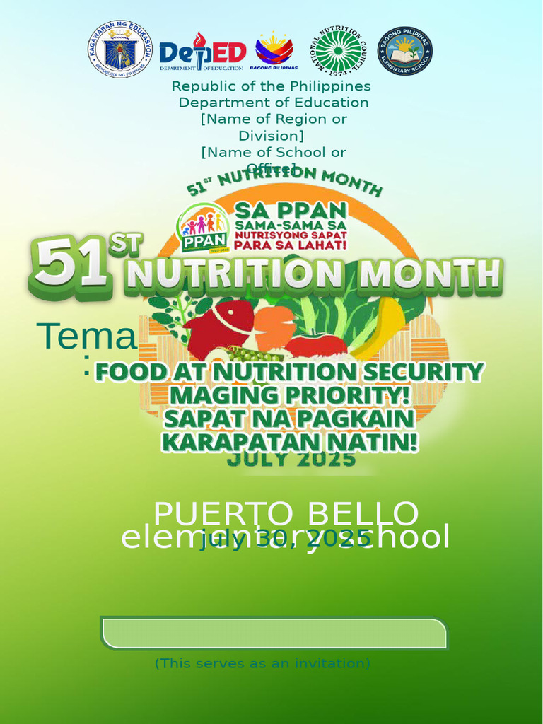 Nutrition MOnth Program | PDF