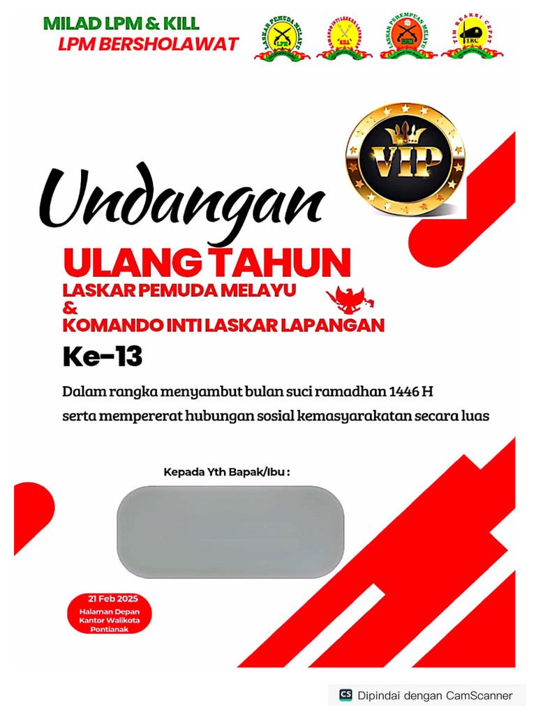Undangan LPM Bersholawat | PDF