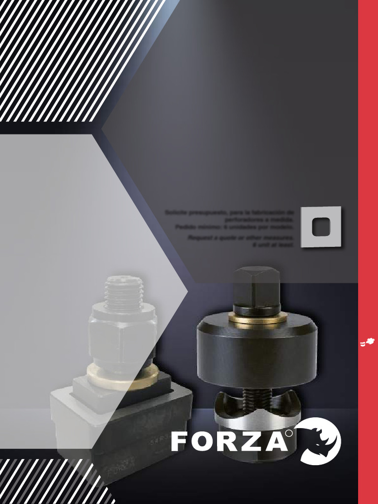 Perforadores de Chapa 2022 FORZA | PDF | Ingeniería mecánica