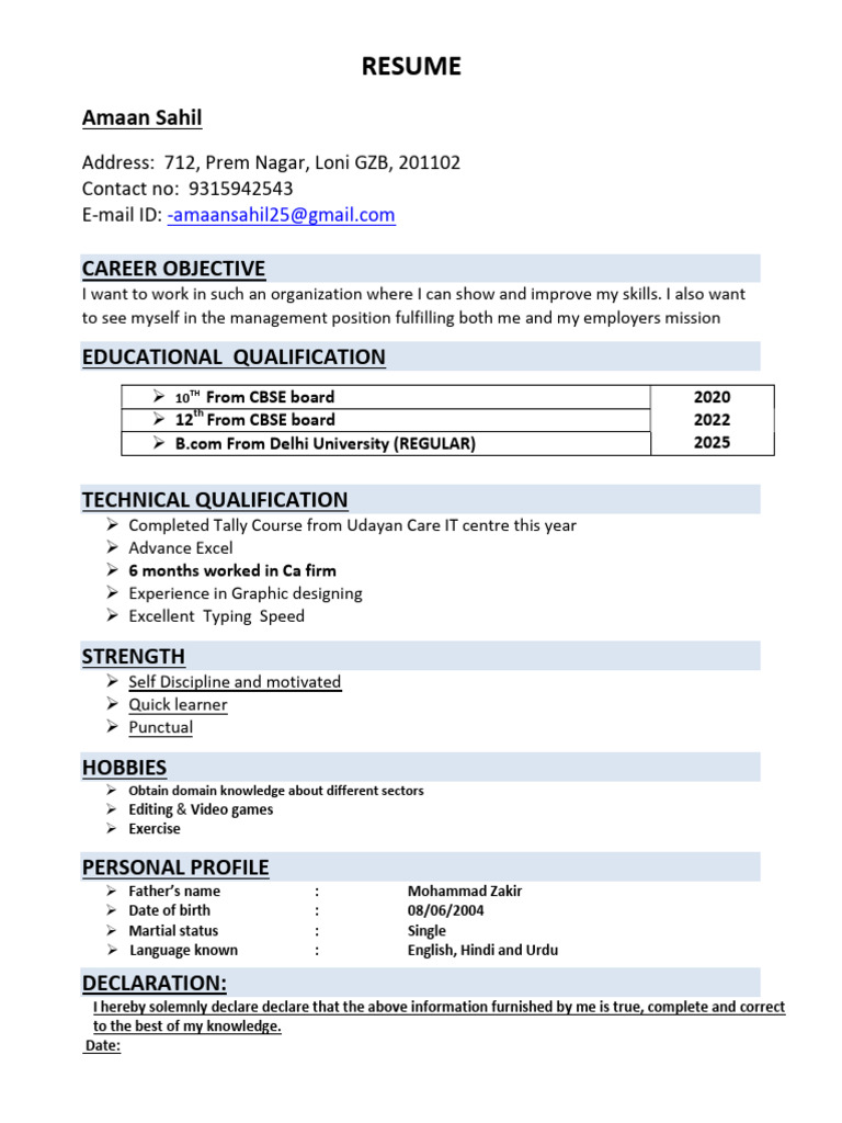 My Resume | PDF