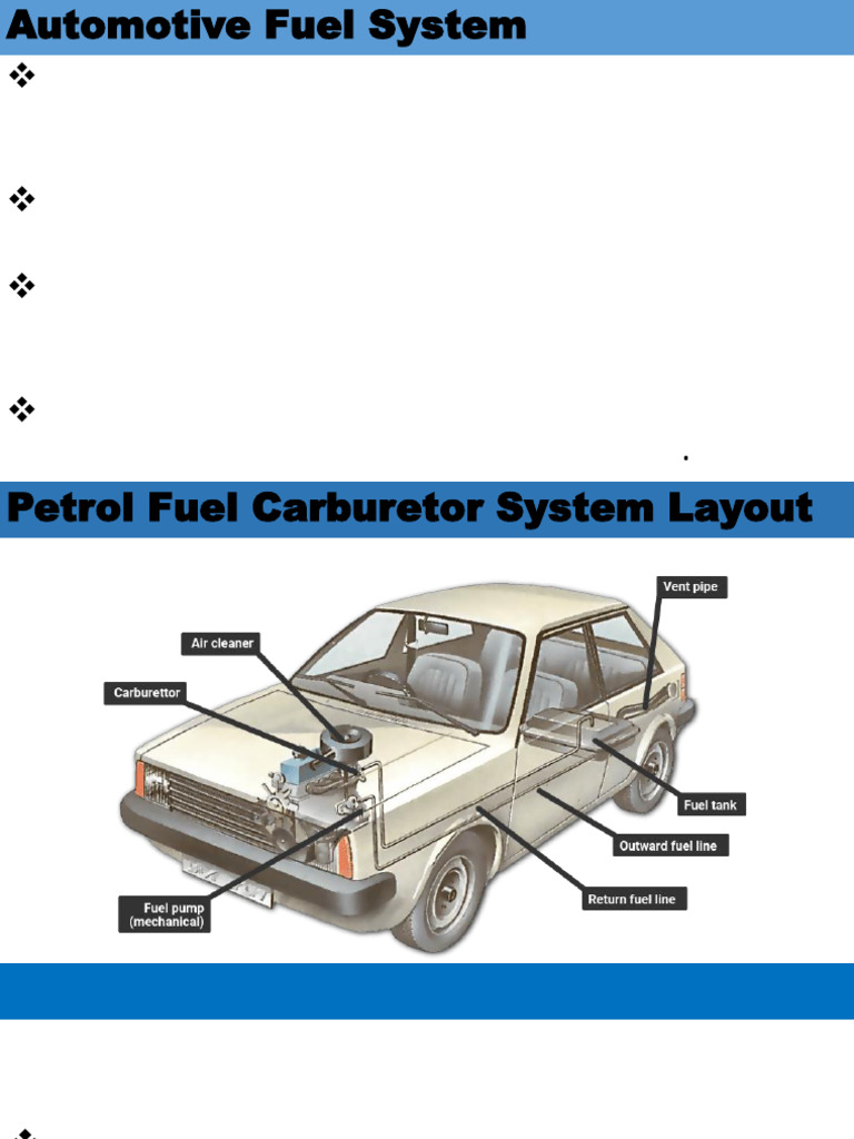Petrol Engine Fuel System Overview | PDF | Carburetor | Fuel Injection