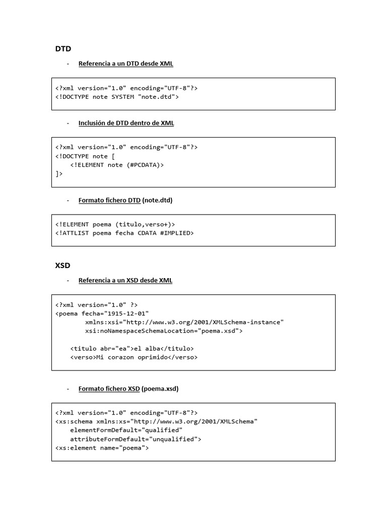 XML DTD XSD XSL | PDF
