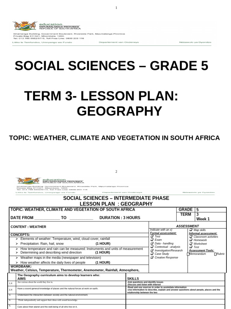 Grade 5 Weather Project Overview | PDF | Rain | Precipitation