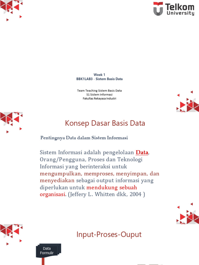 Week 1 - Konsep Basis Data Dan Pengenalan ERD | PDF
