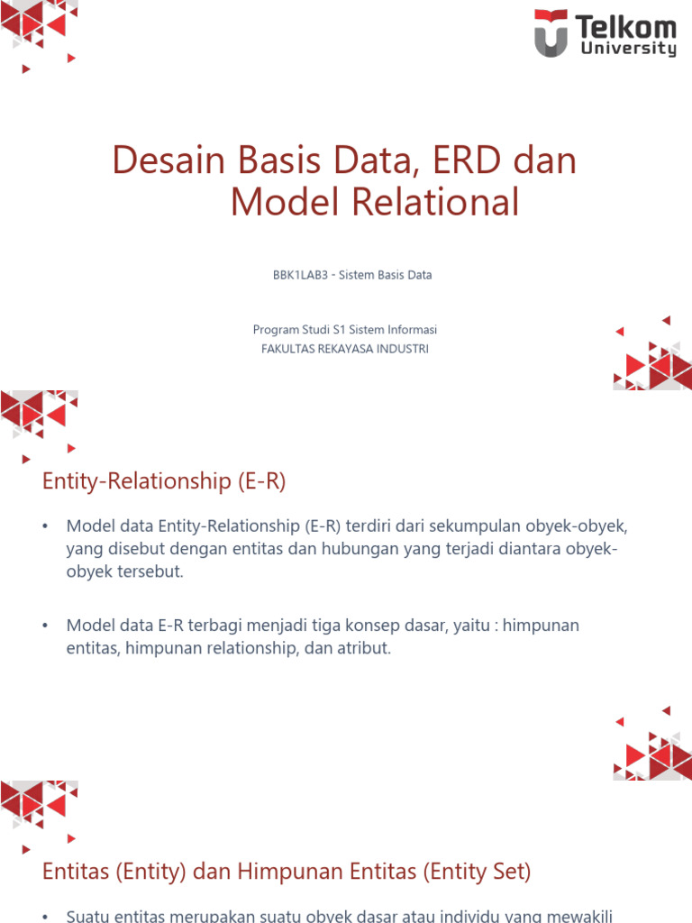 Week 2 - ERD Dan Model Relational | PDF
