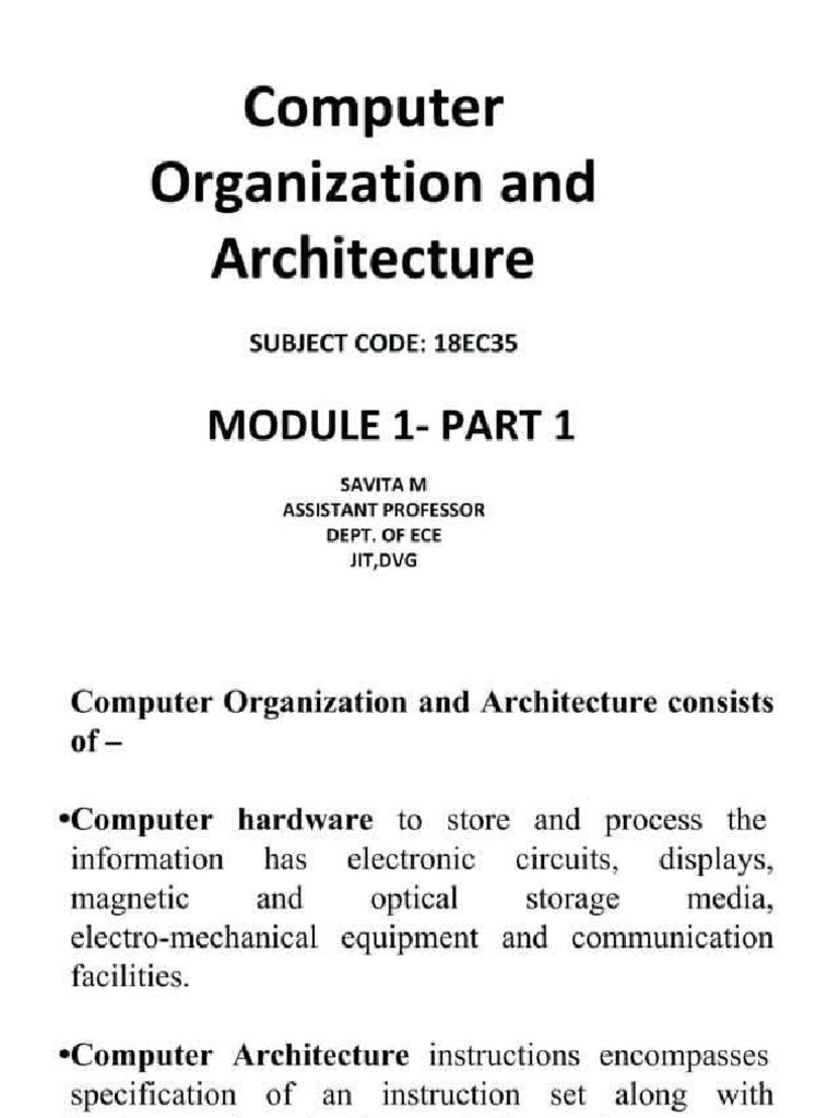 Co Module1 | PDF
