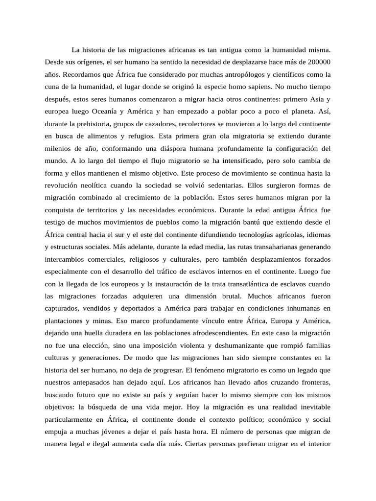 Introd | PDF | África | Humano