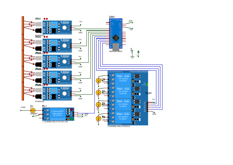 8-Channel Relay Module Circuit Diagram | PDF