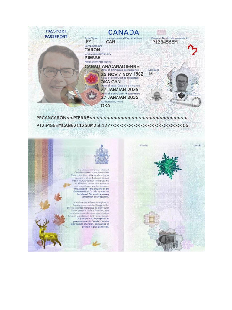Passeport Canadian New ID | PDF