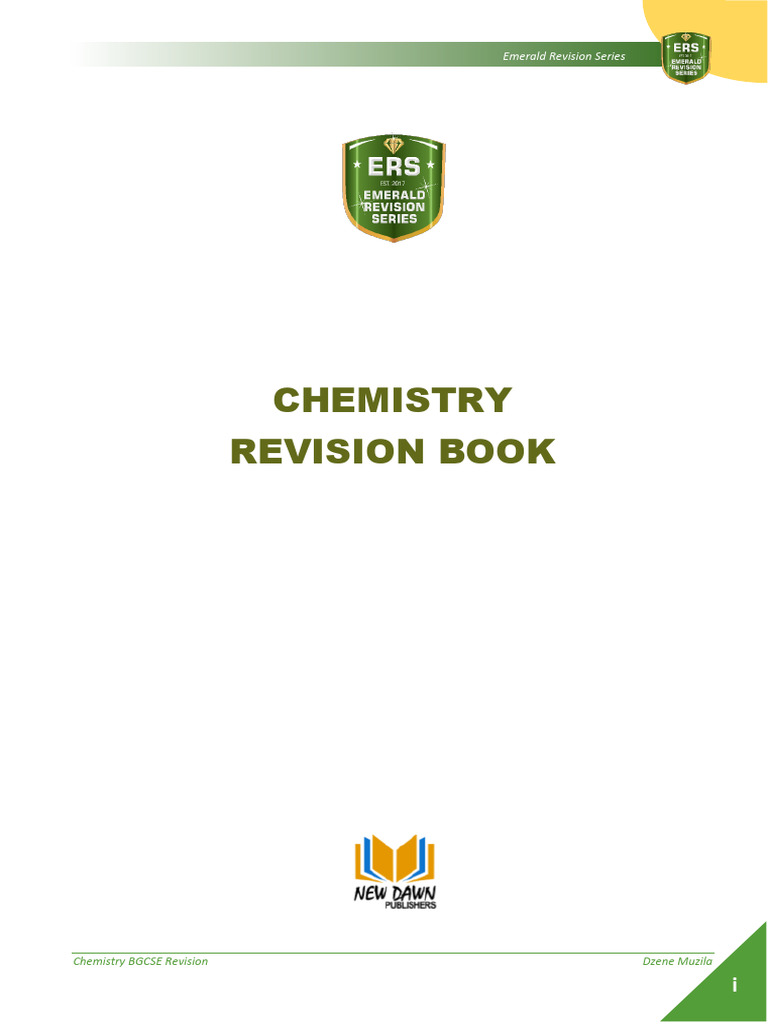 BGCSE Chemistry Revision Guide | PDF | Acid | Redox