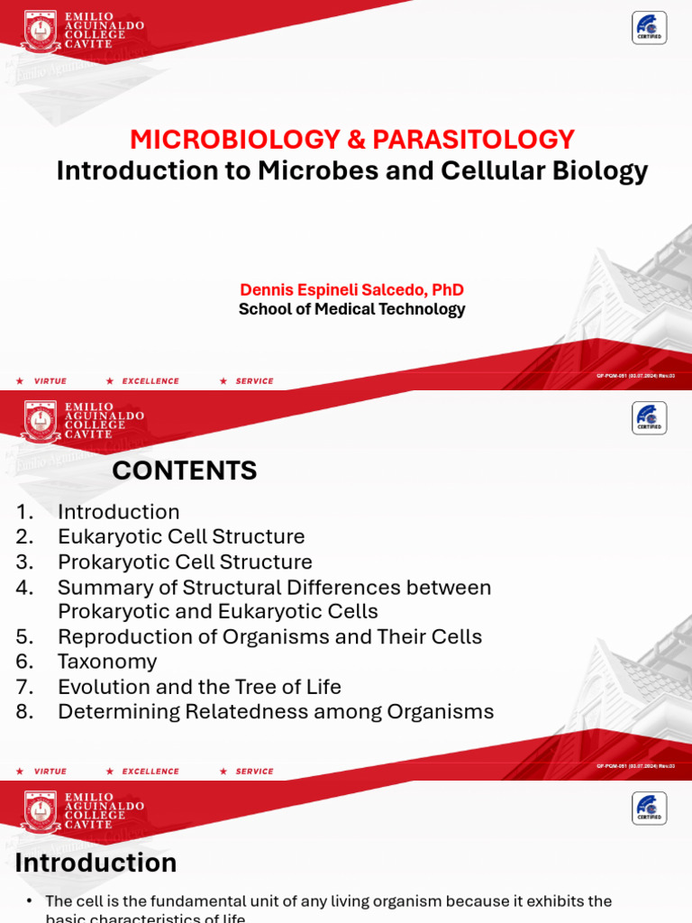 Cellular Microbes: Structure & Function | PDF | Cell (Biology) | Eukaryotes