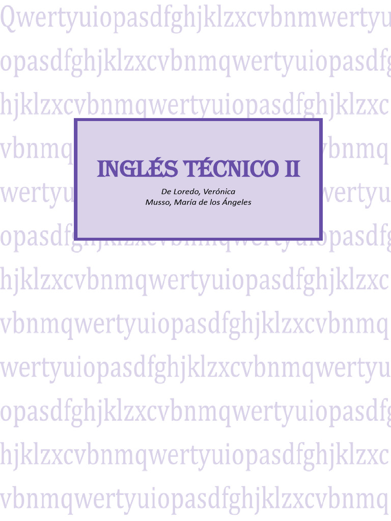 Apunte Inglés II 2025 de Loredo-Musso | PDF | Palabra | Bluetooth