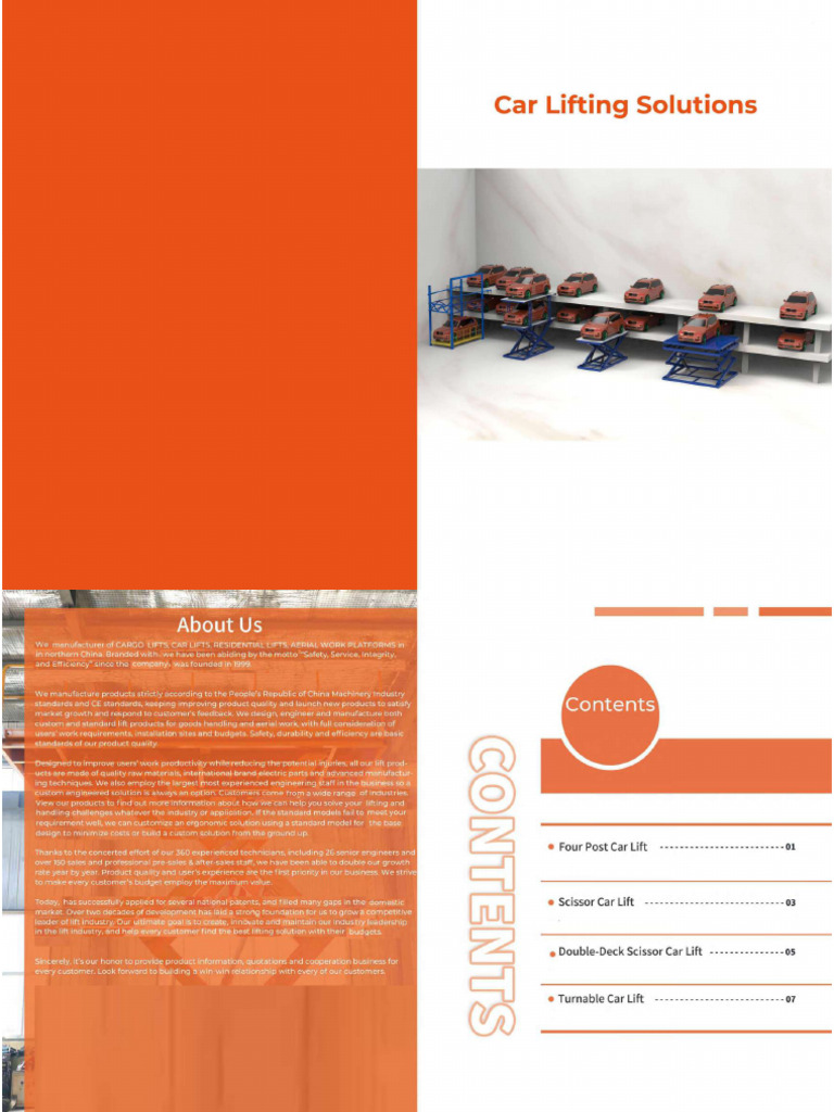 Brochure-Car Lifting Solutions | PDF
