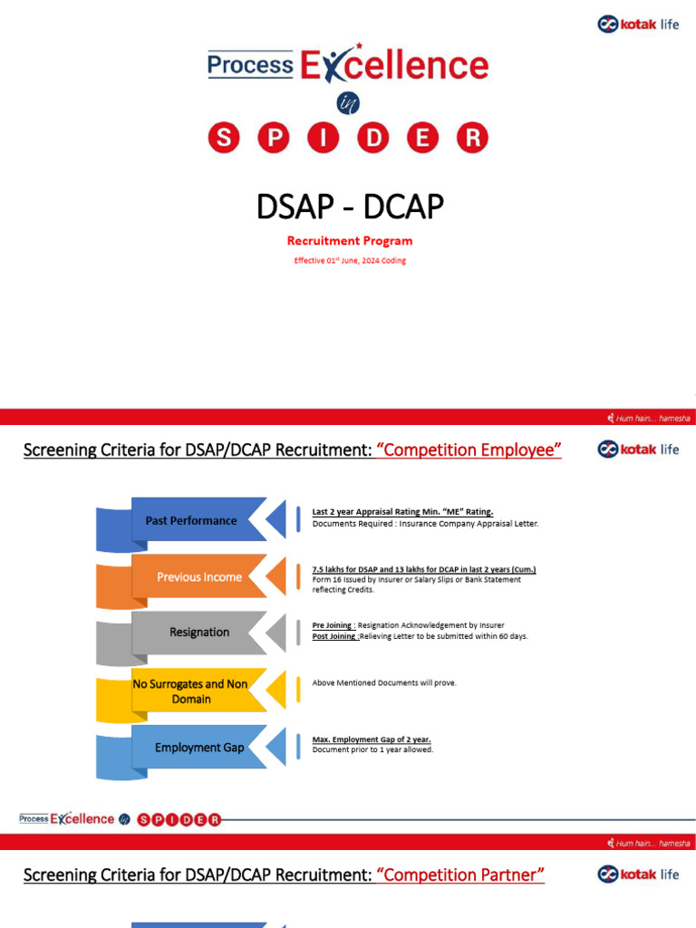 New DSAP DCAP Program Specification | PDF | Economies | Business