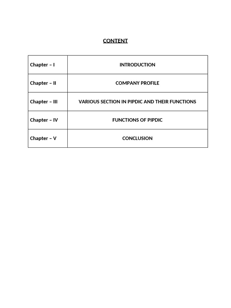 PIPDIC Overview: Functions & Structure | PDF | Lease | Leasehold Estate
