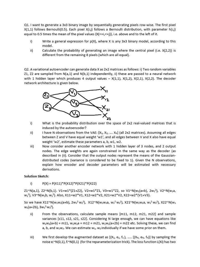 Binary Image Generation and VAE Analysis | PDF | Statistical Theory ...