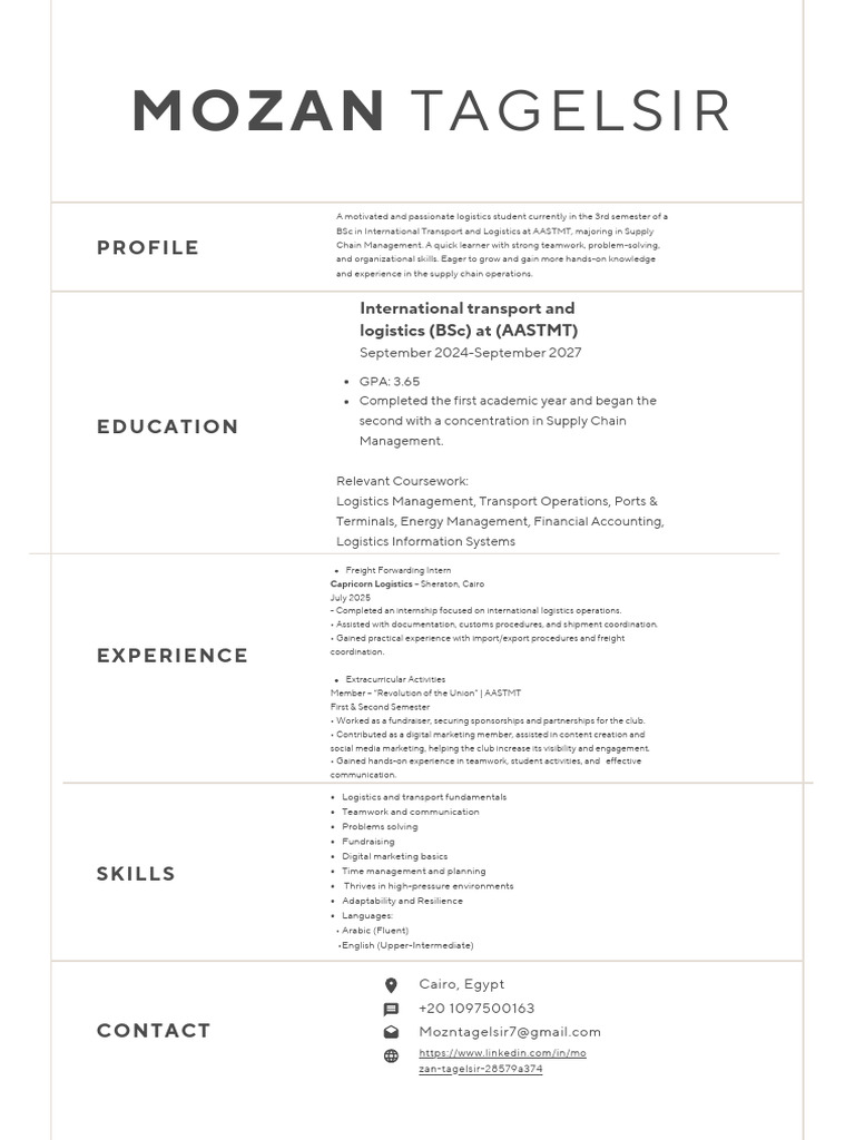 White Orange Simple Sales Resume PDF | PDF | Logistics | Business