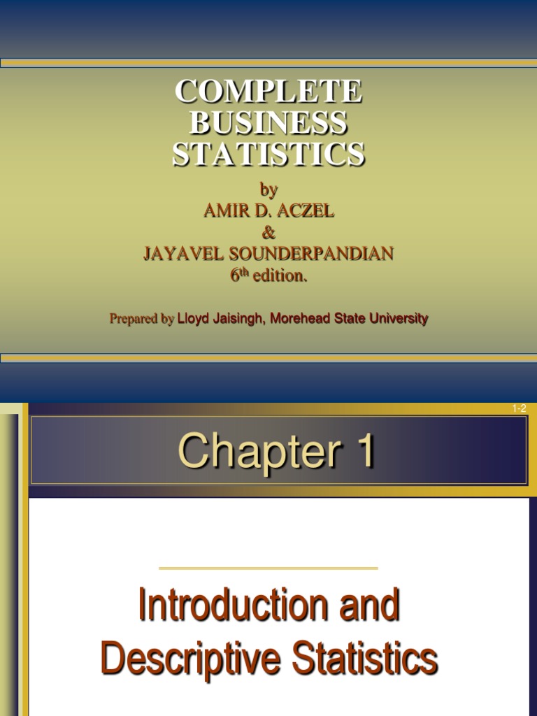 1.introduction To Statistics | PDF