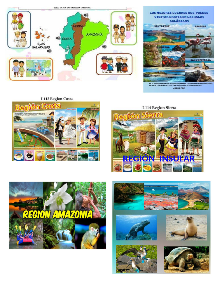 Las 4 Regiones Del Ecuador | PDF