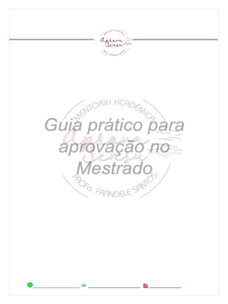 Guia Prático para Mestrado Eficiente | PDF | Pós-graduação | Mestrado